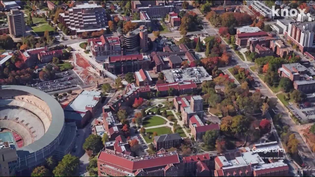 An aerial view of the University of Tennessee An aerial view of the University of Tennessee