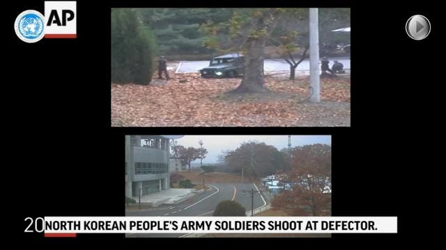 Dramatic Video Shows North Korean Soldier Escape